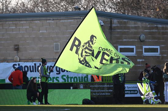Come On Rovers Flag During Efl Editorial Stock Photo - Stock Image ...
