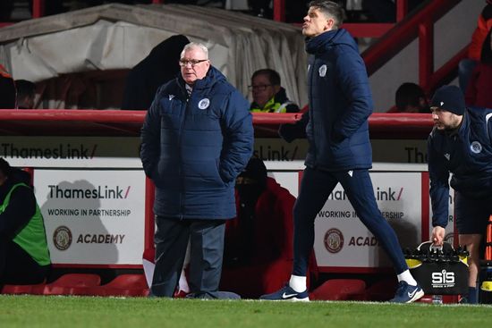 Steve Evans Manager Stevenage Fc During Editorial Stock Photo - Stock ...