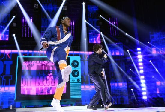 Ksi Performing On Stage Tom Grennan Editorial Stock Photo - Stock Image ...