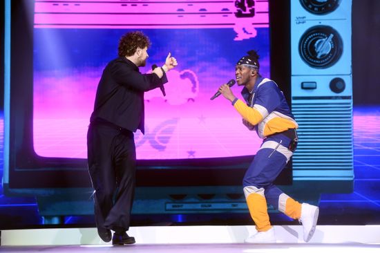 Ksi Performing On Stage Tom Grennan Editorial Stock Photo - Stock Image ...