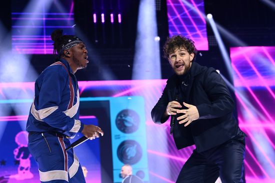 Ksi Performing On Stage Tom Grennan Editorial Stock Photo - Stock Image ...