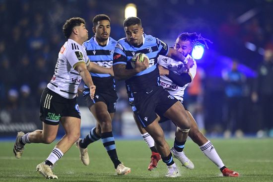 Rey Leelo Cardiff Rugby Tackled By Editorial Stock Photo - Stock Image ...