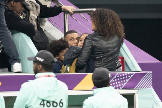 Kylian Mbappe Family During Fifa World Editorial Stock Photo - Stock ...