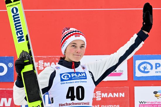 Silje Opseth Norway Celebrates On Podium Editorial Stock Photo - Stock ...