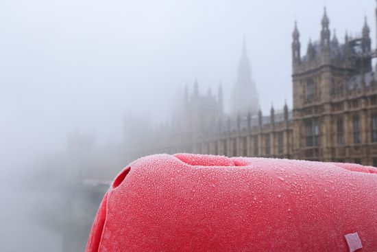 Freezing Cold Weather London Westminster Editorial Stock Photo - Stock ...