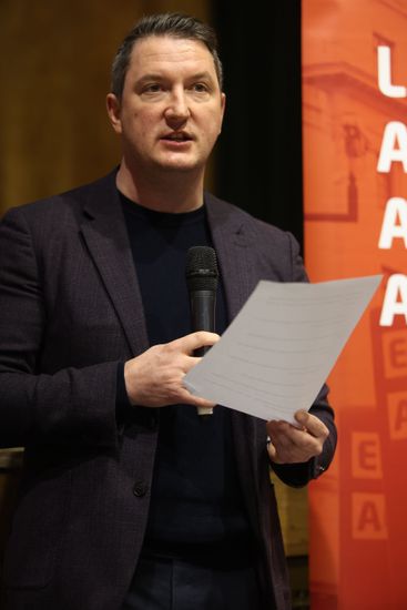John Finucane Mp Sinn Fein Speaking Editorial Stock Photo - Stock Image ...