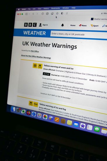 Official Bbc Weather Website Telling Users Editorial Stock Photo ...