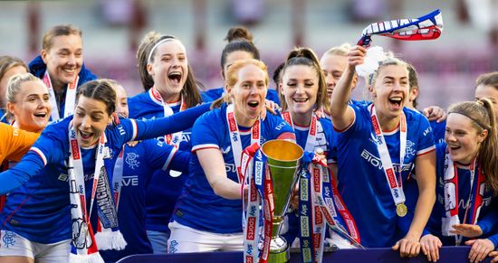 Rangers Captain Kathryn Hill Lifts Sky Editorial Stock Photo - Stock ...