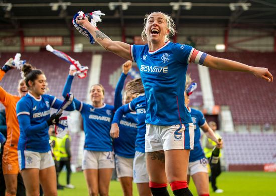 Nicola Docherty Rangers Celebrates Her Team Editorial Stock Photo ...