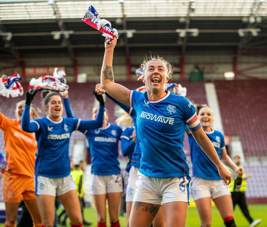 Nicola Docherty Rangers Celebrates Her Team Editorial Stock Photo ...