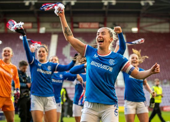 Nicola Docherty Rangers Celebrates Her Team Editorial Stock Photo ...
