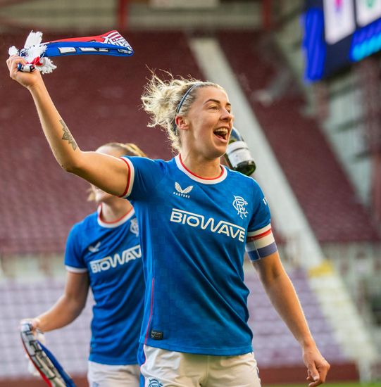 Nicola Docherty Rangers Celebrates Her Team Editorial Stock Photo ...