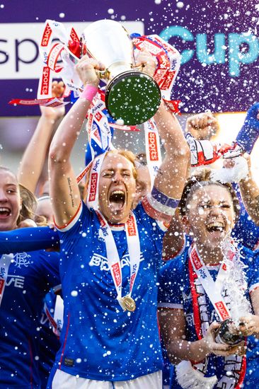 Rangers Captain Kathryn Hill Lifts Sky Editorial Stock Photo - Stock ...