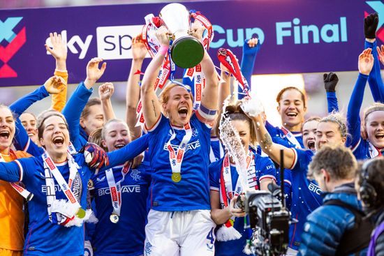 Rangers Captain Kathryn Hill Lifts Sky Editorial Stock Photo - Stock ...