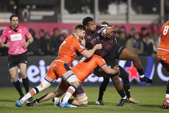 Eroni Mawi Saracens Tackled By Marshall Editorial Stock Photo - Stock ...