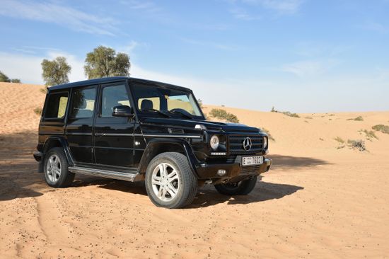 Desert Safari Mercedes Sand Desert Dubai Editorial Stock Photo - Stock ...