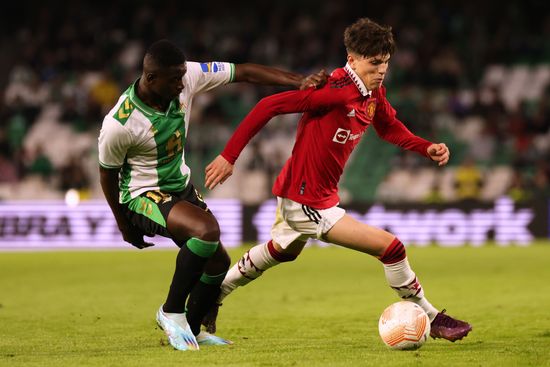 Alejandro Garnacho Manchester United Competes Ball Editorial Stock ...