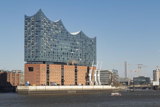 Launch Elbe Philharmonic Hall Against Blue Editorial Stock Photo ...
