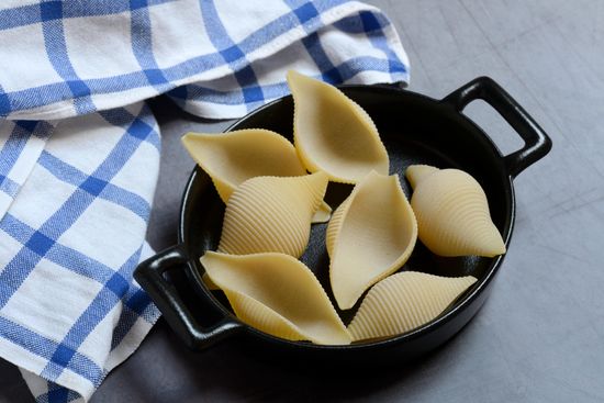 Conchiglione Pots Shell Pasta Pasta Editorial Stock Photo - Stock Image ...