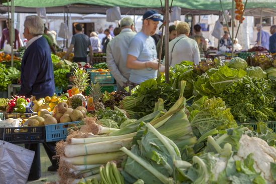 Weekly Market Fruit Vegetables Pollensa Majorca Editorial Stock Photo ...