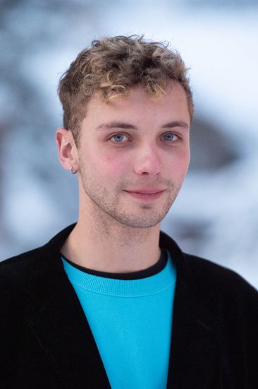 Jeremy Gillet Attending Portrait Session During Editorial Stock Photo ...