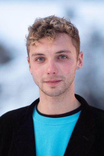 Jeremy Gillet Attending Portrait Session During Editorial Stock Photo ...