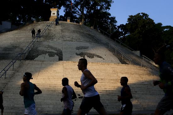 Runners Participating Caracas Marathon Pass Front Editorial Stock Photo ...
