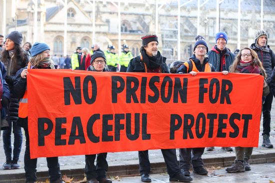 Protesters March No Prison Peaceful Protest Editorial Stock Photo ...