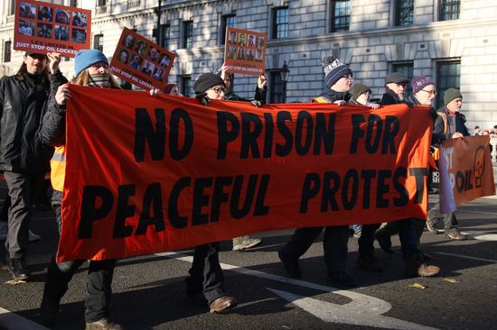 Protesters March No Prison Peaceful Protest Editorial Stock Photo ...