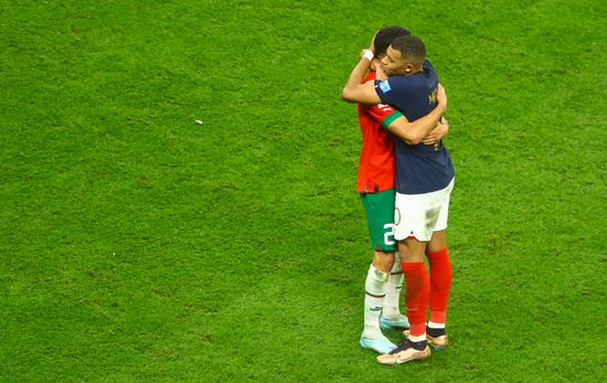 Kylian Mbappe France Hugs Psg Team Editorial Stock Photo - Stock Image ...