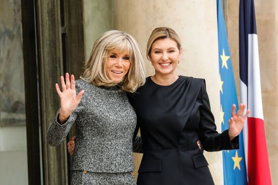 Brigitte Macron L First Lady France Editorial Stock Photo - Stock Image ...