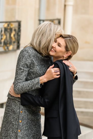 Brigitte Macron L First Lady France Editorial Stock Photo - Stock Image ...