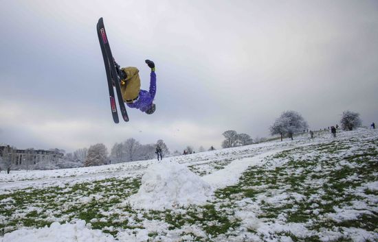 Charlie Hofer London Performs Backflip People Editorial Stock Photo ...
