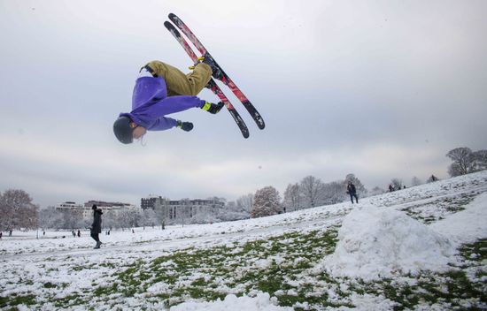 Charlie Hofer London Performs Backflip People Editorial Stock Photo ...