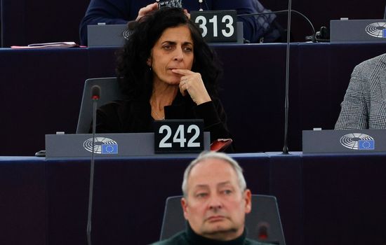 Belgian Mep Maria Arena Group Progressive Editorial Stock Photo - Stock ...