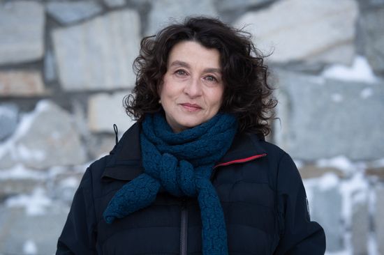 Noemie Lvovsky Attending Portrait Session During Editorial Stock Photo ...