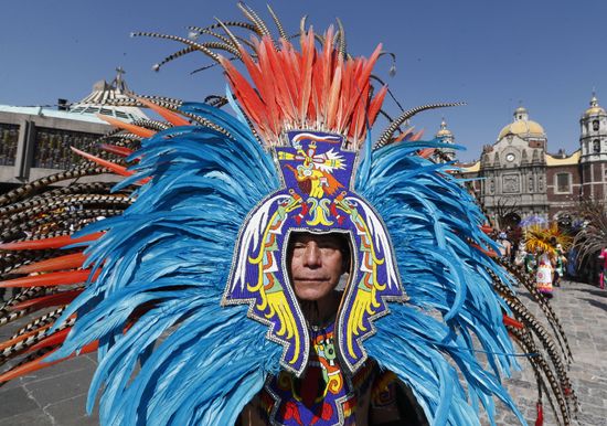 Man Dressed Aztec Warrior Prepares Dance Editorial Stock Photo - Stock ...