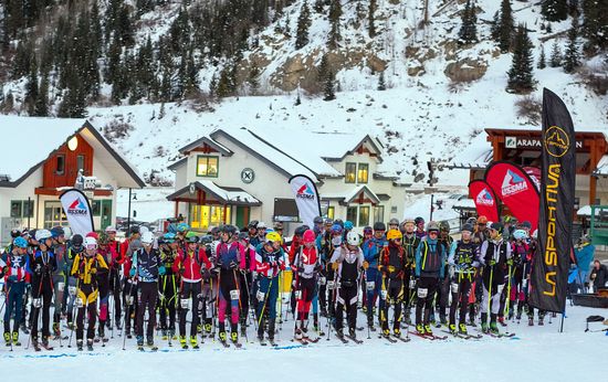 Ski Mountaineering Racers Wait Starting Line Editorial Stock Photo ...