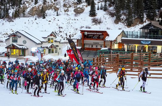 Ski Mountaineering Racers Leave Starting Line Editorial Stock Photo ...
