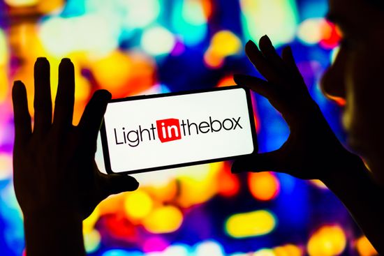 This Photo Illustration Lightinthebox Logo Displayed Editorial Stock ...
