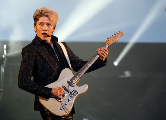 Japanese Guitarist Singer Miyavi Performs During Editorial Stock Photo ...