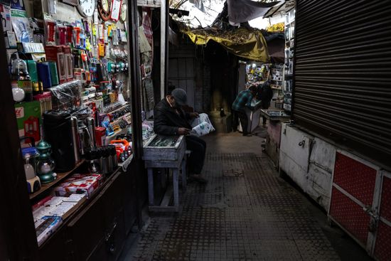 Shopkeeper Selling Electronic Items Reads Newspaper Editorial Stock ...