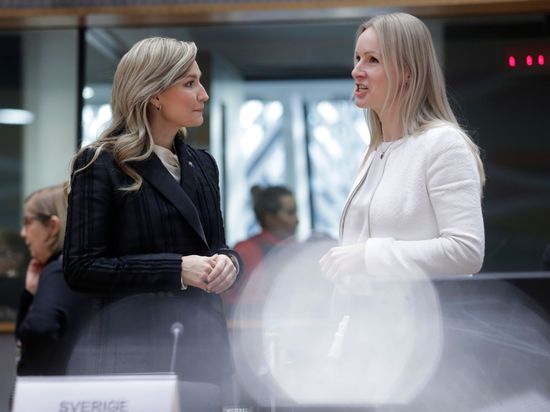 Sweden Industry Minister Ebba Busch L Editorial Stock Photo - Stock ...