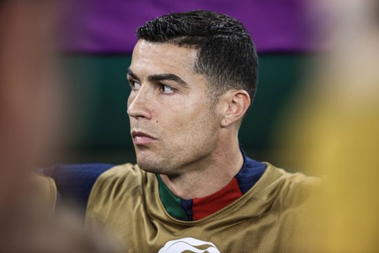 Cristiano Ronaldo Portugal On Substitute Bench Editorial Stock Photo ...