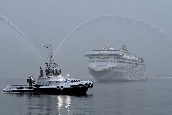 Tallink Mystar Shuttle Ferry Arrives Port Editorial Stock Photo - Stock ...