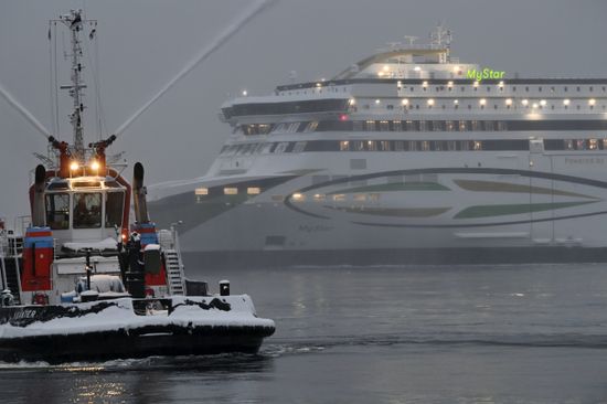 Tallink Mystar Shuttle Ferry Arrives Port Editorial Stock Photo - Stock ...