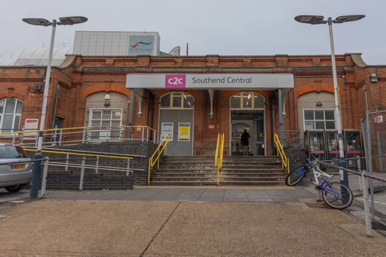 Southend Central Railway Station On C2c Editorial Stock Photo - Stock ...