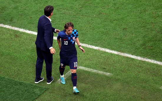 Luka Modric Croatia R Reacts Head Editorial Stock Photo - Stock Image ...