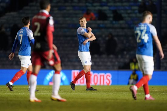 Portsmouth Defender Sean Raggett During Efl Editorial Stock Photo ...