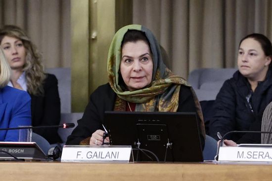 Fatima Gailani Afghan Peace Negotiator During Editorial Stock Photo ...
